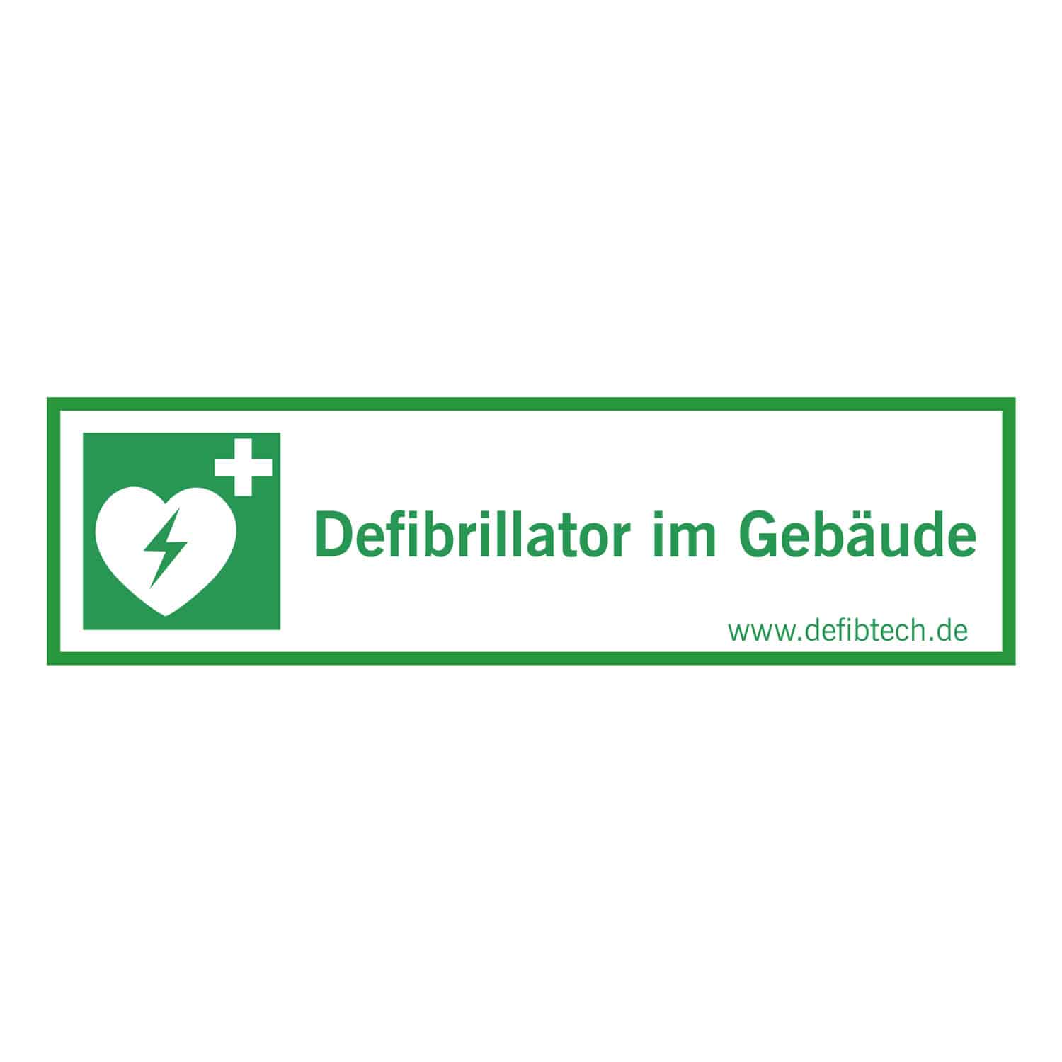 Sticker "Defibrillator im Gebaude" | Defibrillator Accessories – EconoMed