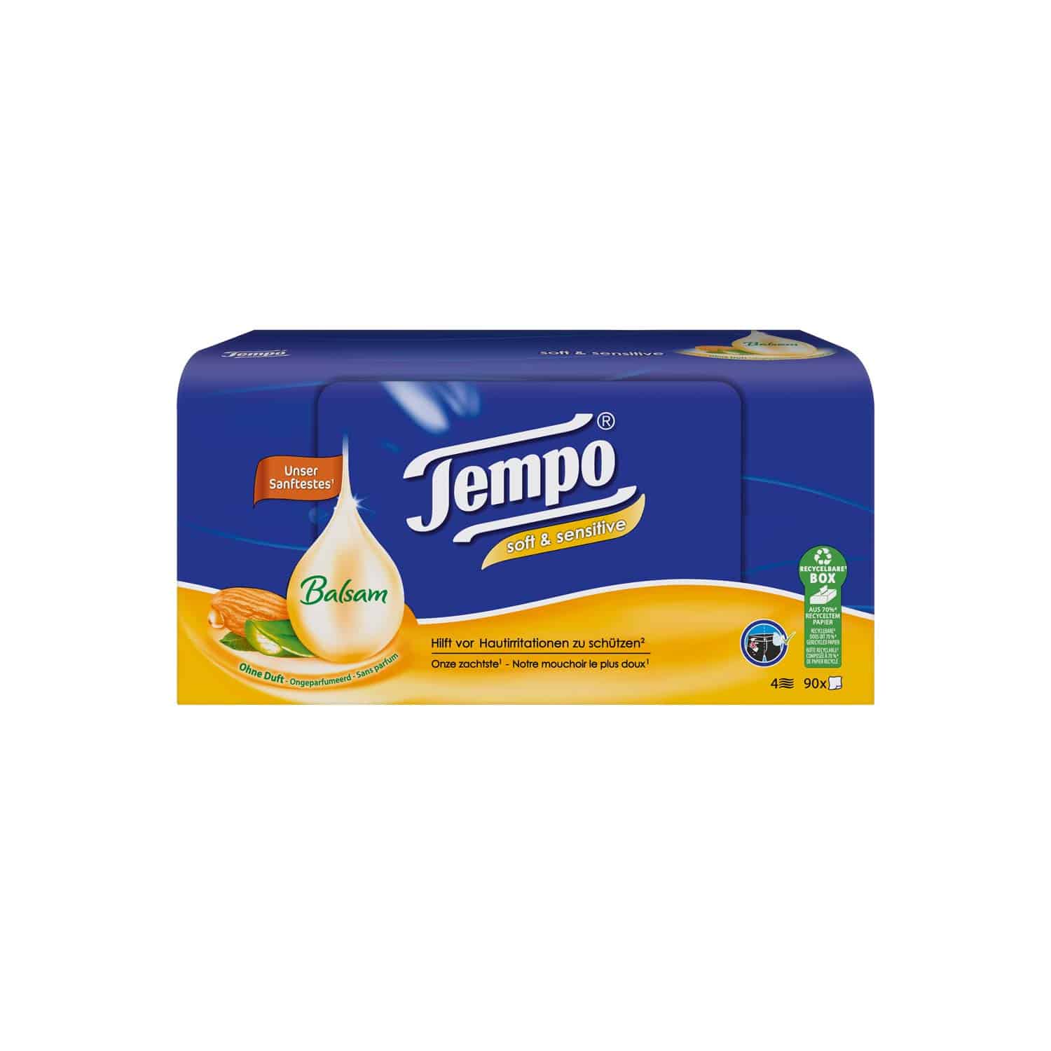 TEMPO Tissues Soft & Sensitive Dispenser box | Multipurpose Towels ...