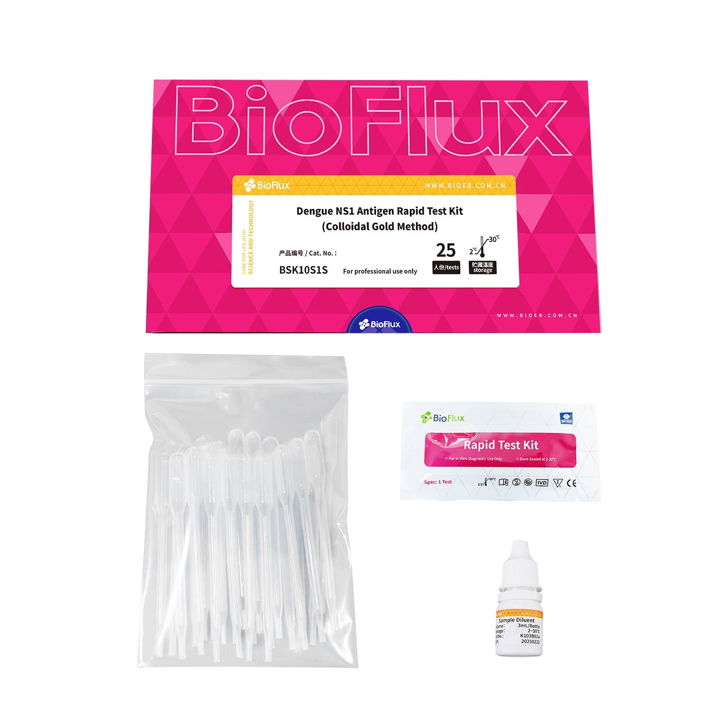 BIOFLUX Dengue NS1 Antigen Rapid Test | Point-of-Care Testing Devices ...