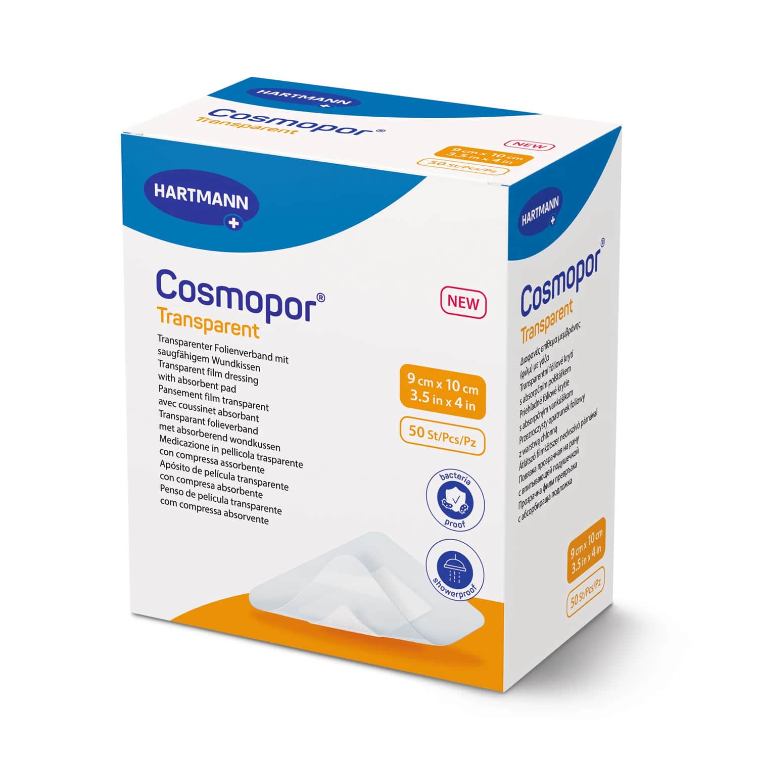 Cosmopor(r) Transparent 9 x 10 cm (50 pcs) | Adhesive Wound Dressings